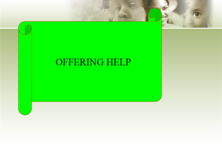 Offering Help | PDF