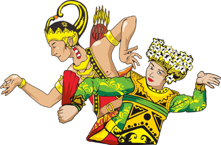 Tari Adat Vector PNG | PDF