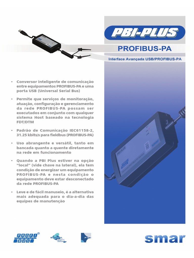 PBI-PLUS USB Interface For Profibus PA Pbipluscp | PDF