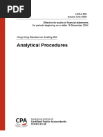 ISA 520: Analytical Procedures Guide | PDF | Audit | Financial Audit