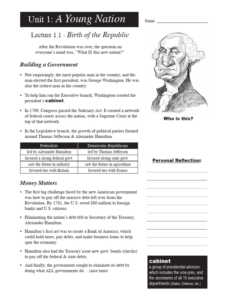 Unit1lectures 1 | PDF | Alexander Hamilton | Federalist Party