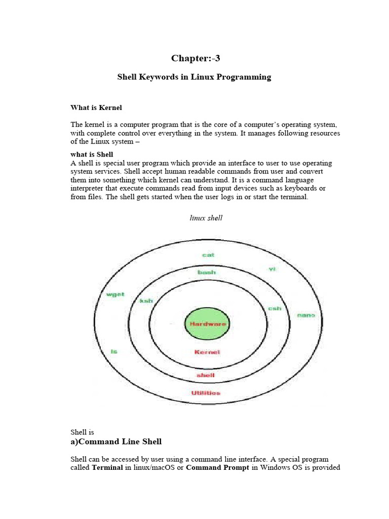 Shell Unit 3 | PDF | File System | Shell (Computing)