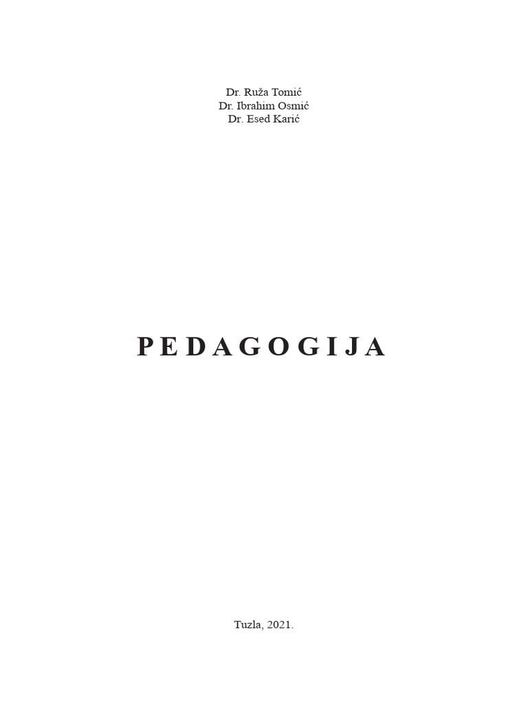 Pedagogija Pdf
