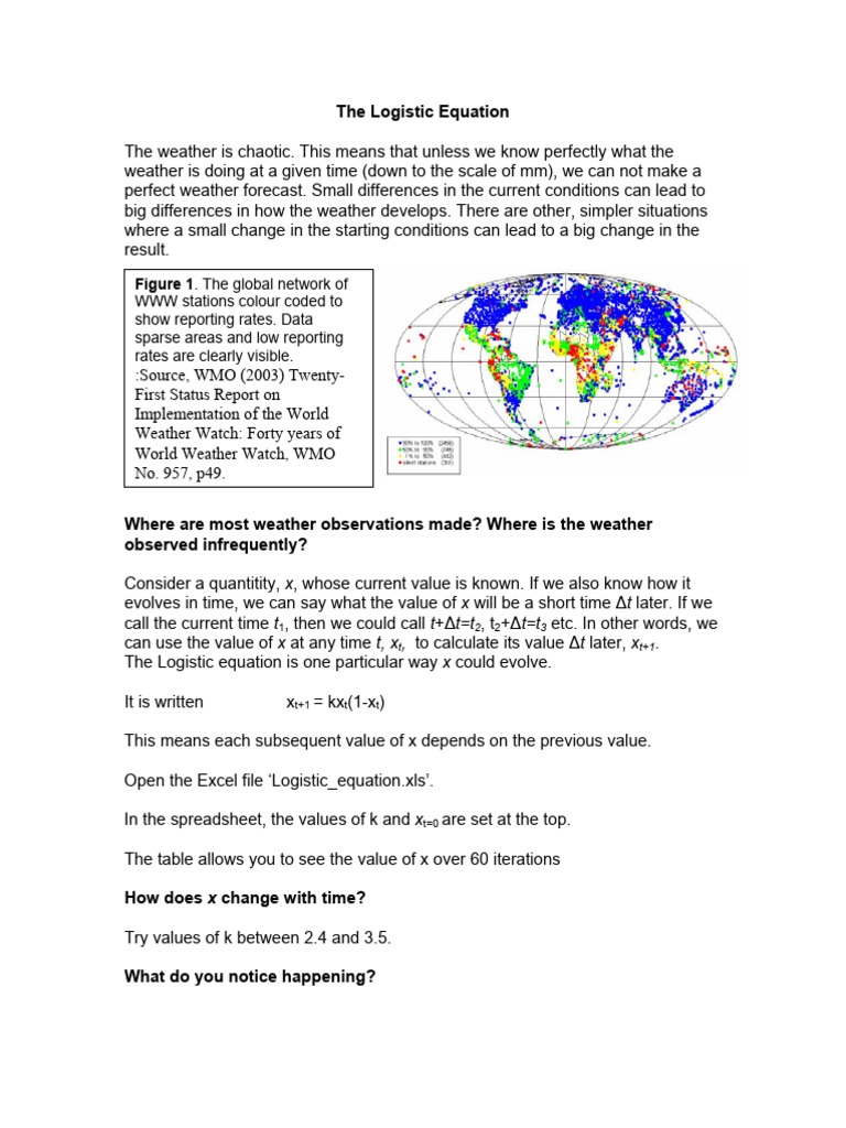 Logistic Equation | PDF