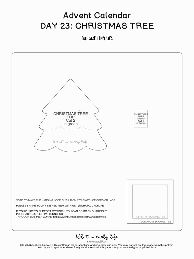 Ac5b601d Christmas Tree Pattern WHAT A CURLY LIFE | PDF