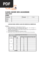 Uasa Form 3 2023 - Paper 2 | PDF