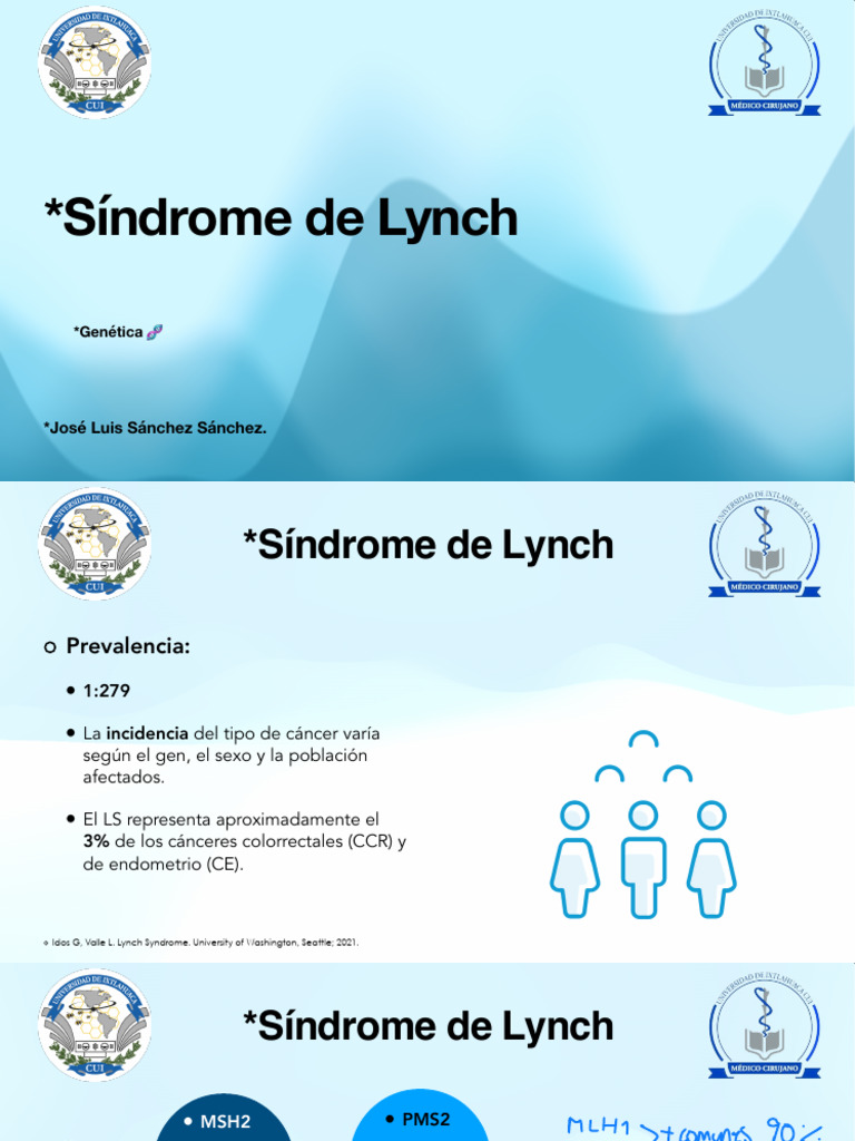 Síndrome de Lynch | PDF | Cáncer | Neoplasias