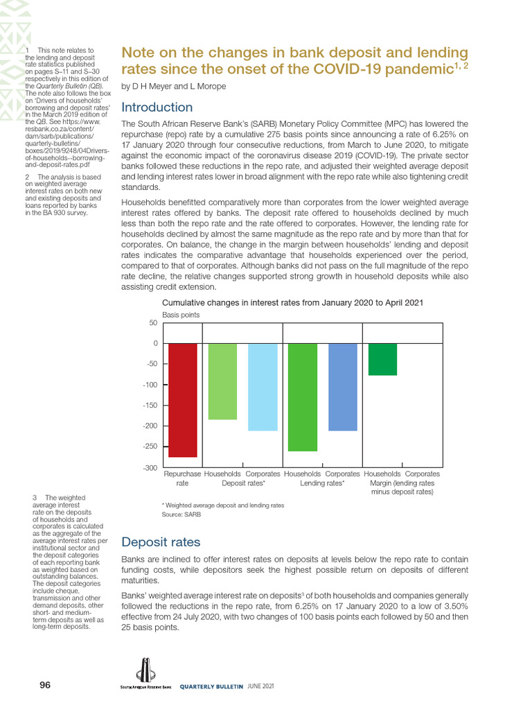 03note On The Changes in Bank Deposit and Lending | PDF