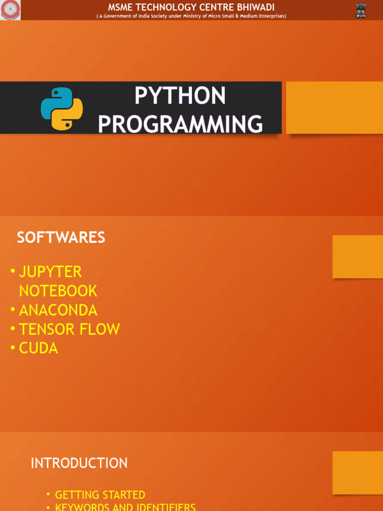 Python Programming Guide for MSMEs | PDF | Control Flow | Scope (Computer Science)