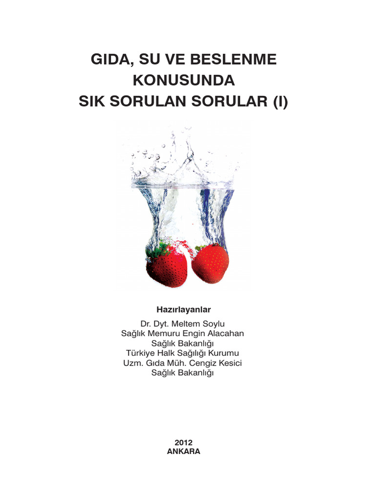 Gida Su Ve Beslenme Konusunda Sikca Sorulan Sorular 1 | PDF