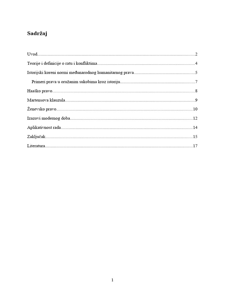 Seminarski - Pravila Ratovanja | PDF