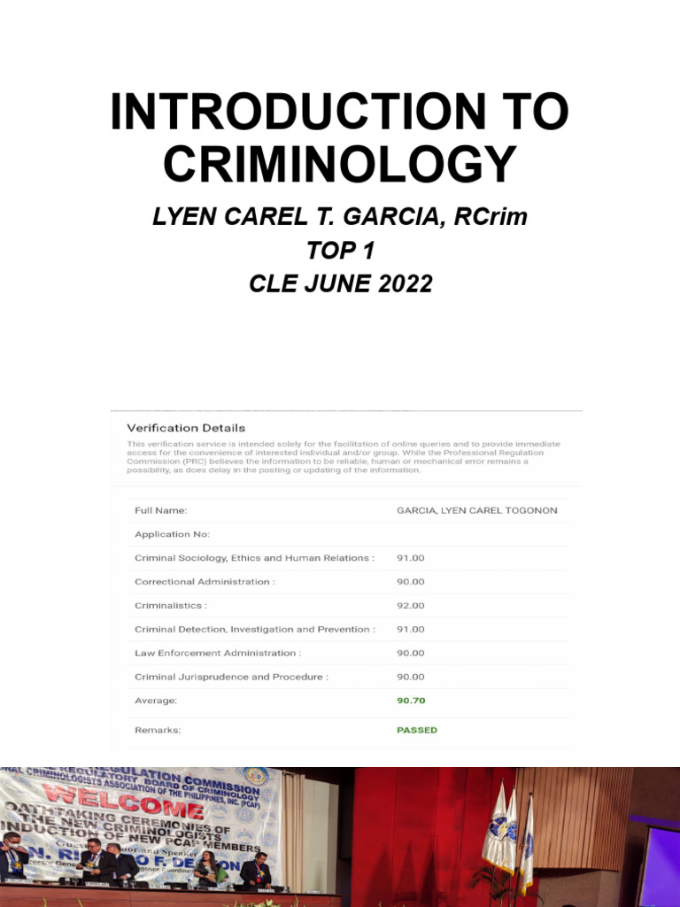 Introduction To Criminology - Restricted | PDF | Criminology | Crimes