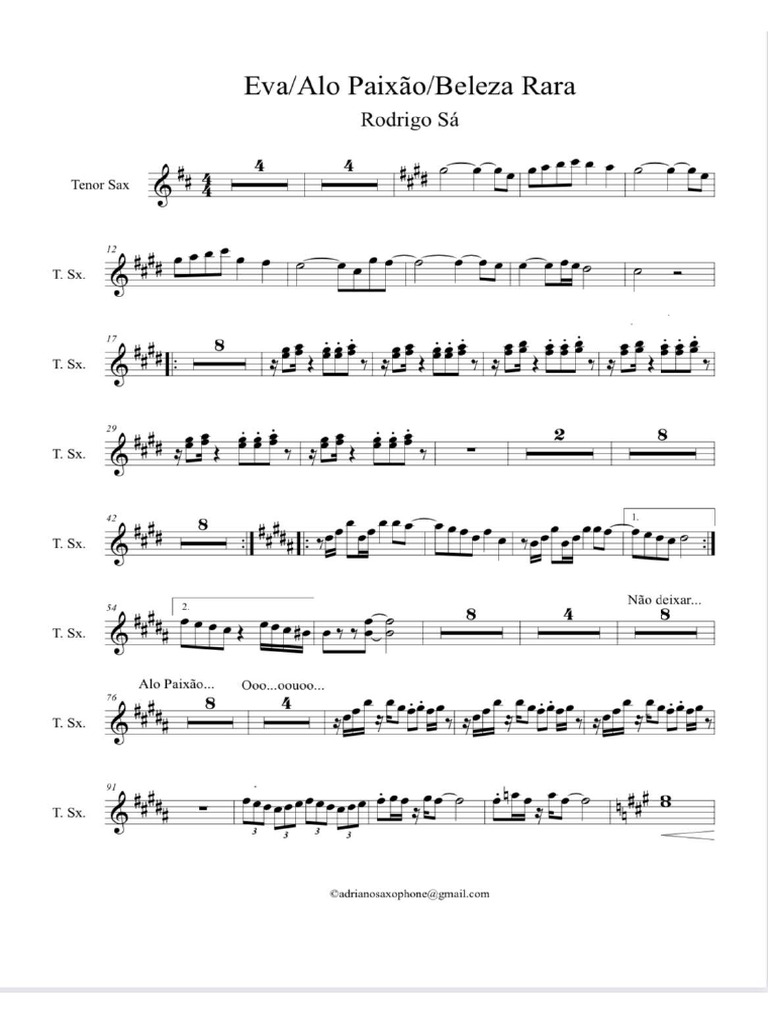 Partitura Sopros | PDF