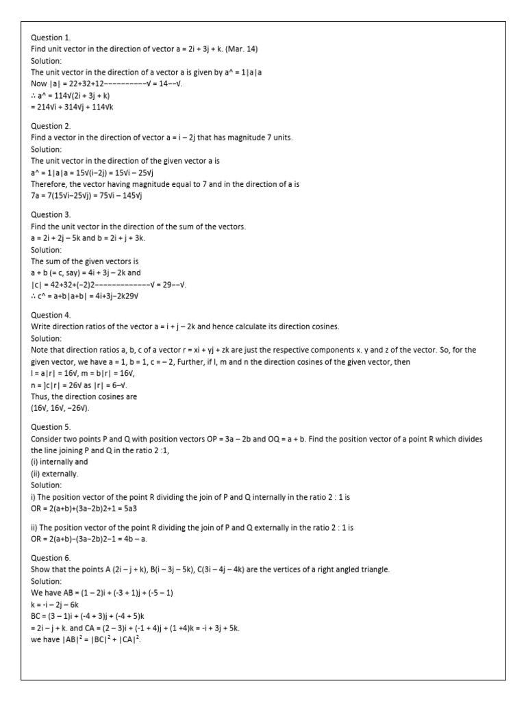Vector Calculus Problems | PDF