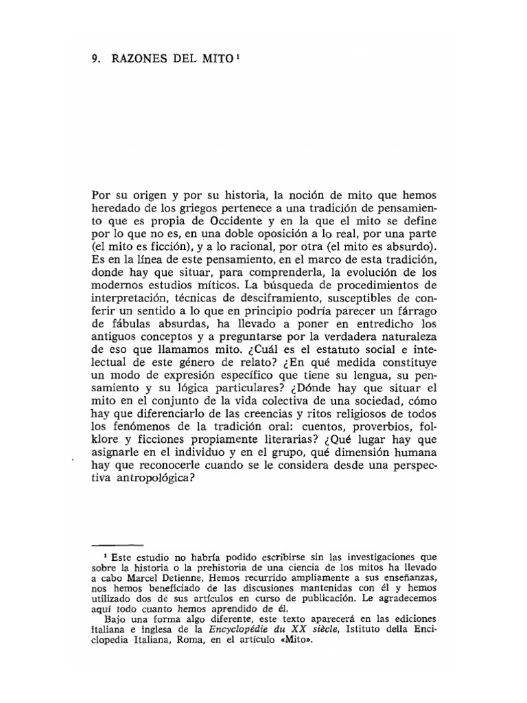 Razones Del Mito | PDF