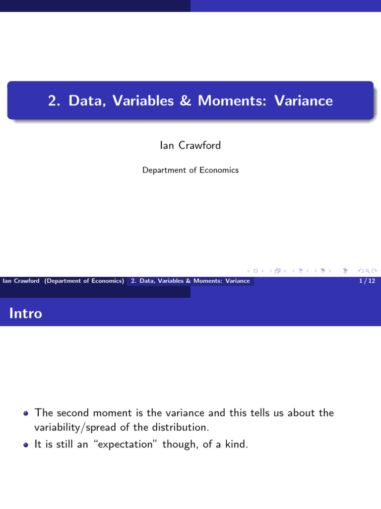 M2 Variance | PDF | Variance | Normal Distribution