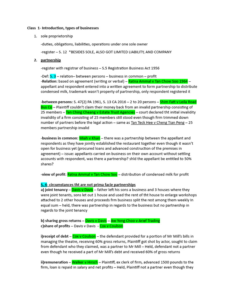 1 - Intro To Partnership | PDF