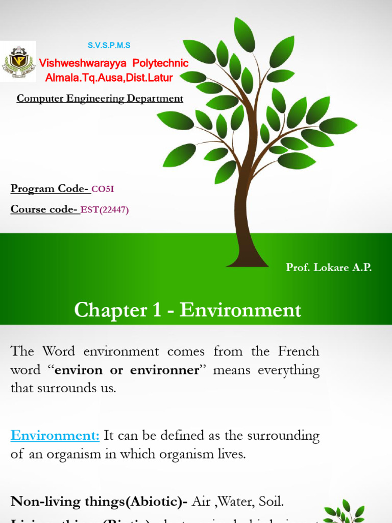 Chapter 1.environment | PDF