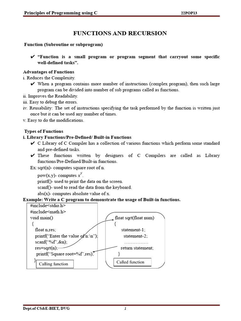 Module3 Functions | PDF | Parameter (Computer Programming) | Computer Program