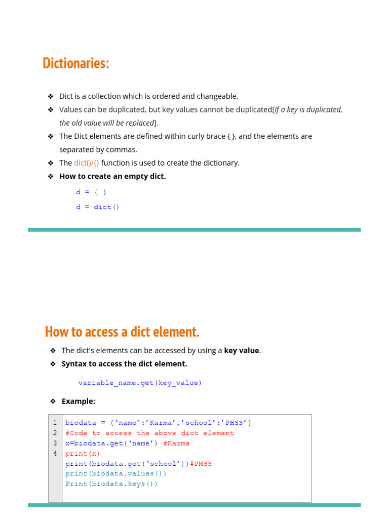 Data Structure (Dictionary) | PDF | Bracket | Programming Paradigms