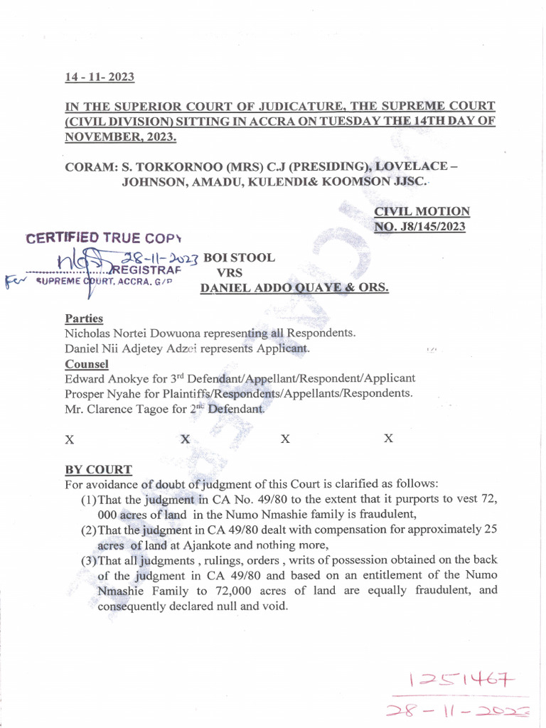 Numo Family Land Clarification | PDF