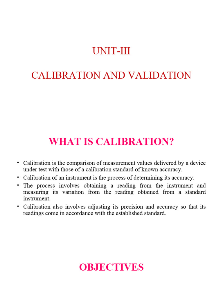 Unit Iii | PDF | Verification And Validation | Detection Limit