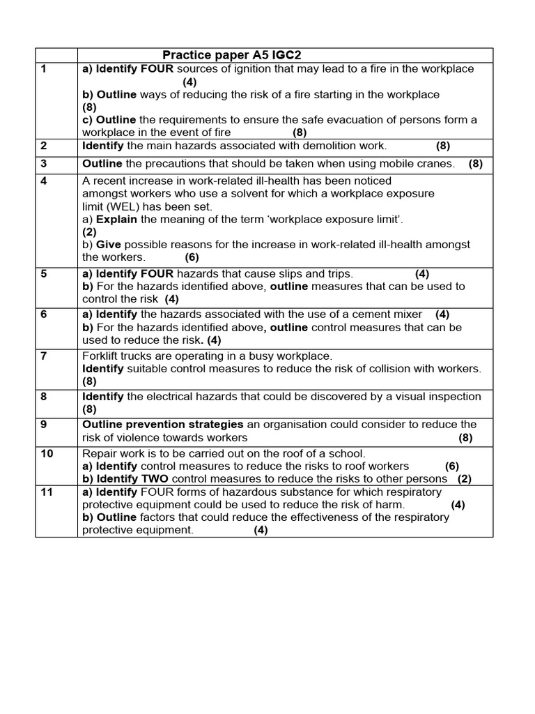 Practice Paper A5 IGC2 English | PDF