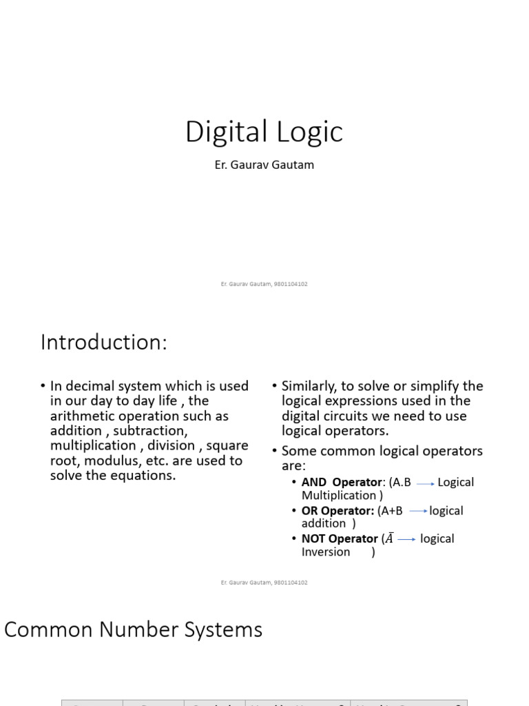 1 Introduction | PDF | Logic Gate | Decimal