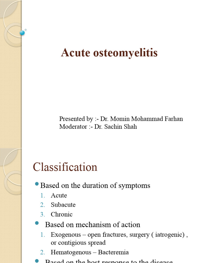 Acute Osteomyelitis | PDF