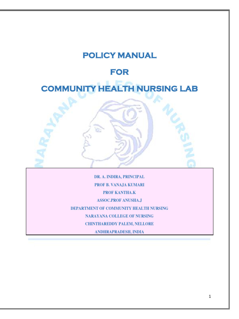 Community Health Nursing Pdf Laboratories Nursing