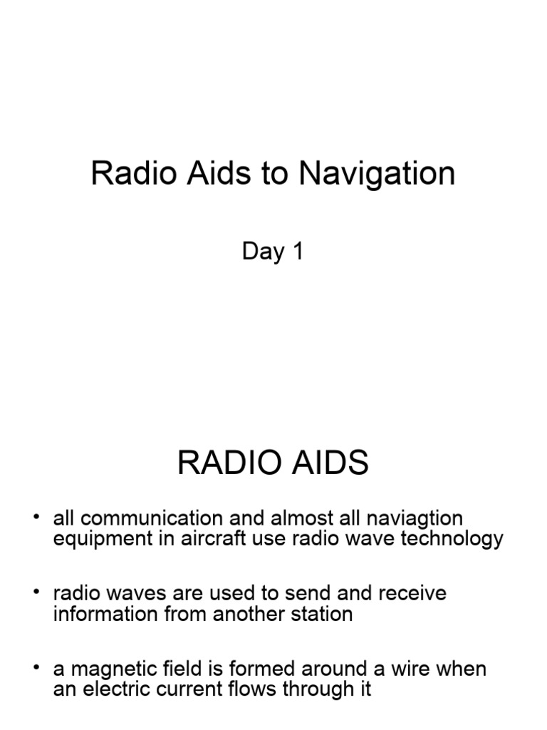 Radio Aids To Navigation Day 1 | PDF
