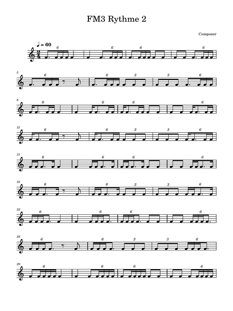 FM3 Rythme 2 | PDF