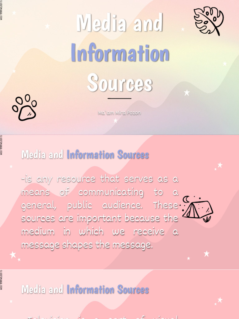 Media and Information Sources | PDF | Yahoo! | Libraries