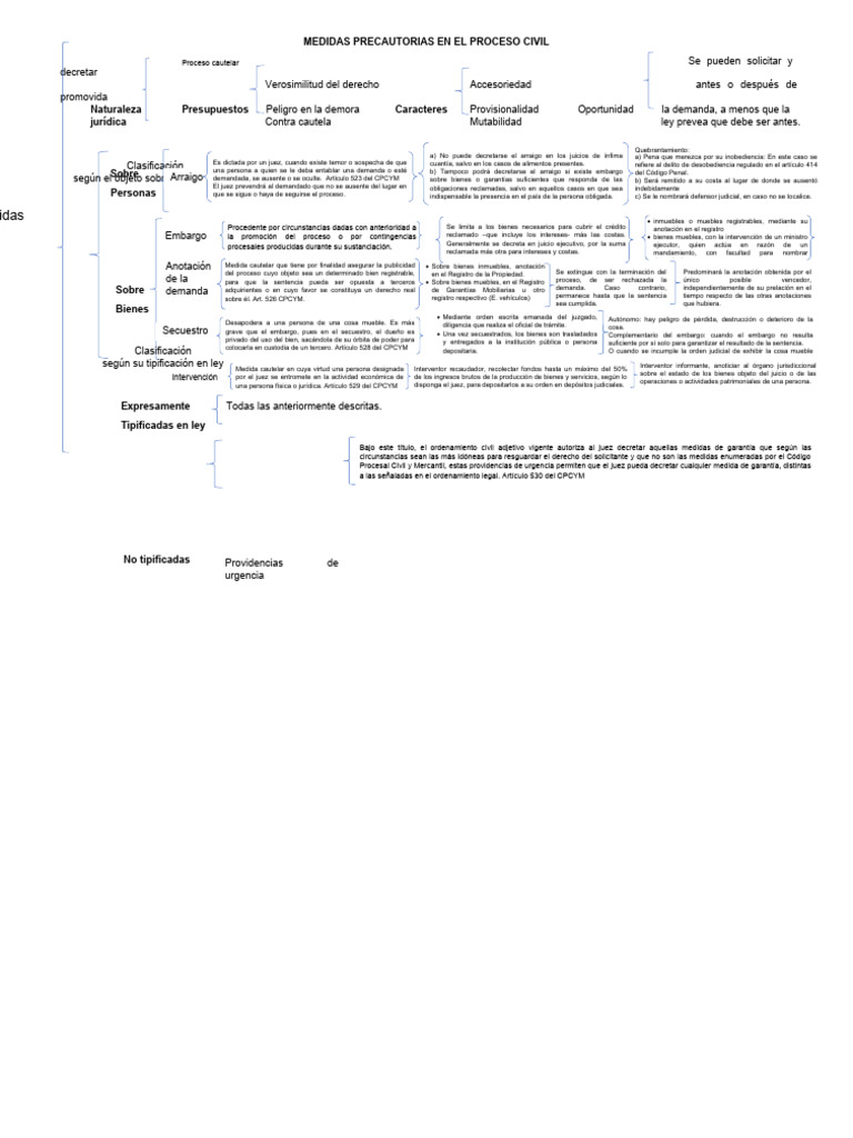 PROCESAL CIVIL Medidas Cautelares | PDF | Mandato | Demanda judicial