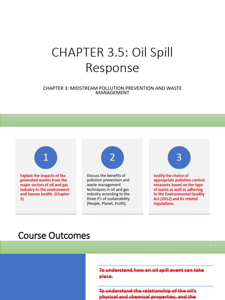 Chapter 3 - 5 Oil Spill Response | PDF | Oil Spill | Natural Environment