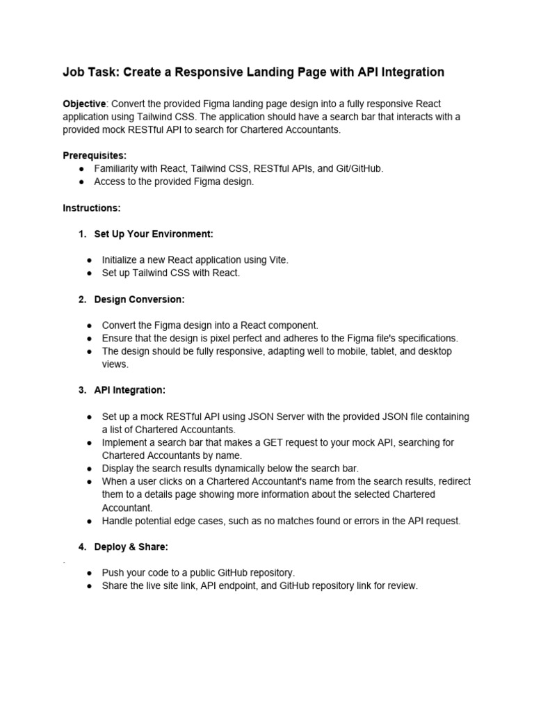 Frontend Internship Assignment | PDF | Computers | Technology & Engineering