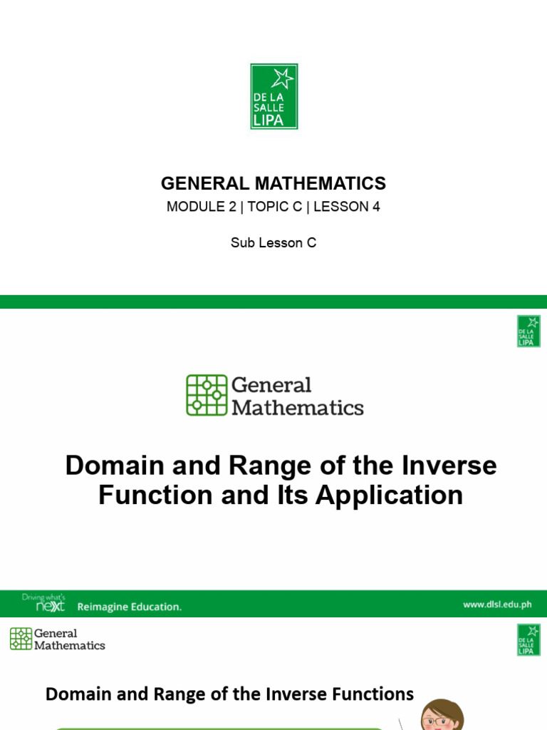 GENMATH M2 Lec04C Inverse Functions | PDF | Function (Mathematics) | Mathematical Logic