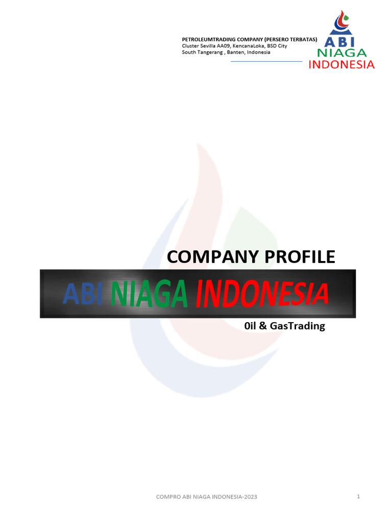 Compro Abi Niaga Indonesia R1 PDF | PDF