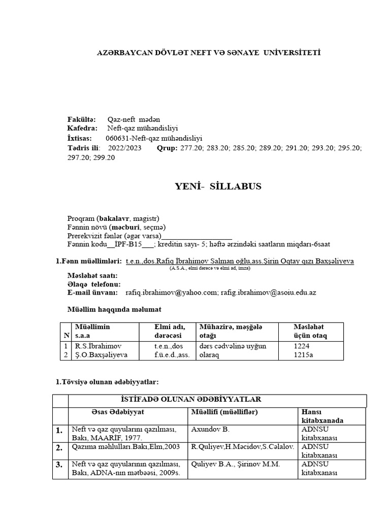 C - fakepathYEN - Sillabus - QUYU TAMAMLAMA - 2023 | PDF