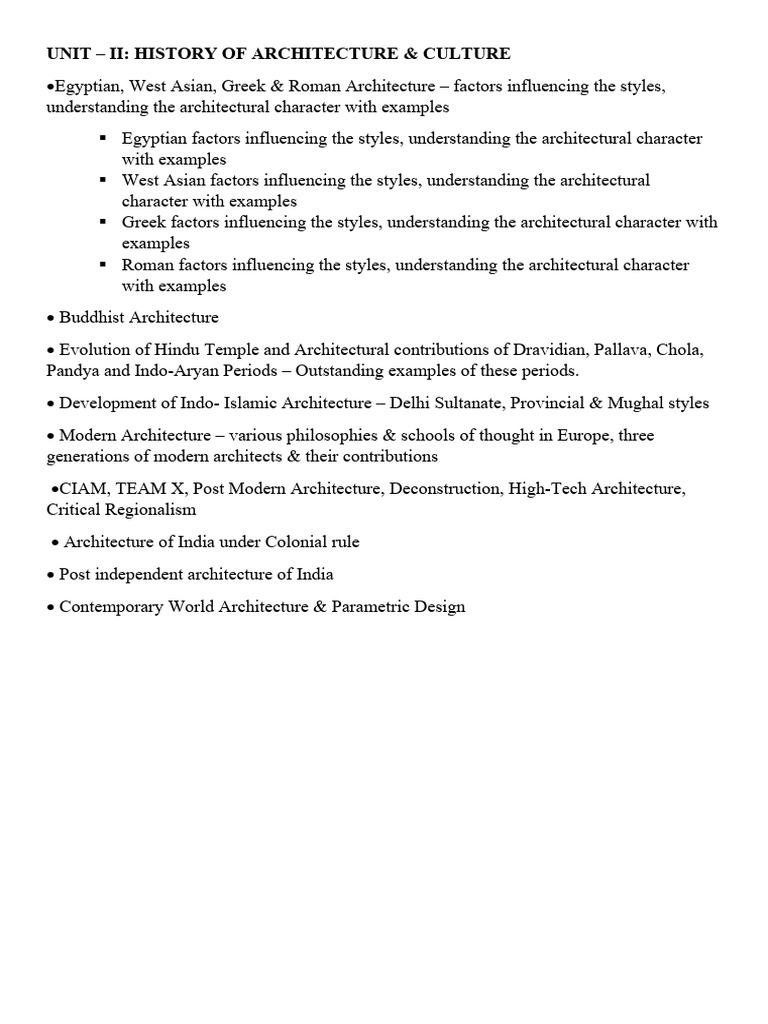 History of Architecture & Culture Overview | PDF | Art