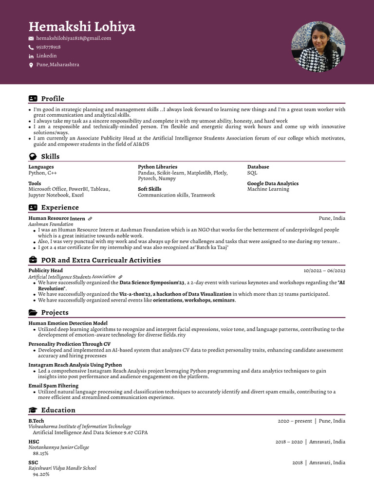 Hemakshi Lohiya VIIT | PDF | Artificial Intelligence | Intelligence (AI ... Hemakshi Lohiya VIIT | PDF | Artificial Intelligence | Intelligence (AI ...