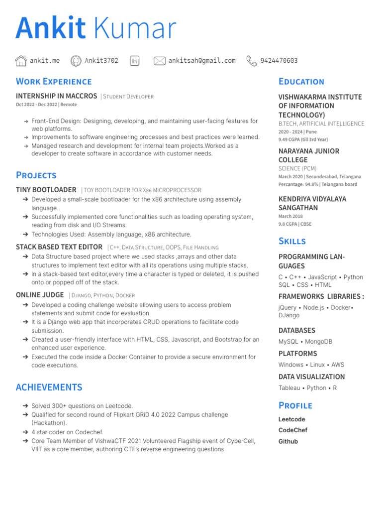 Ankit Kumar VIIT | PDF | Booting | Java Script