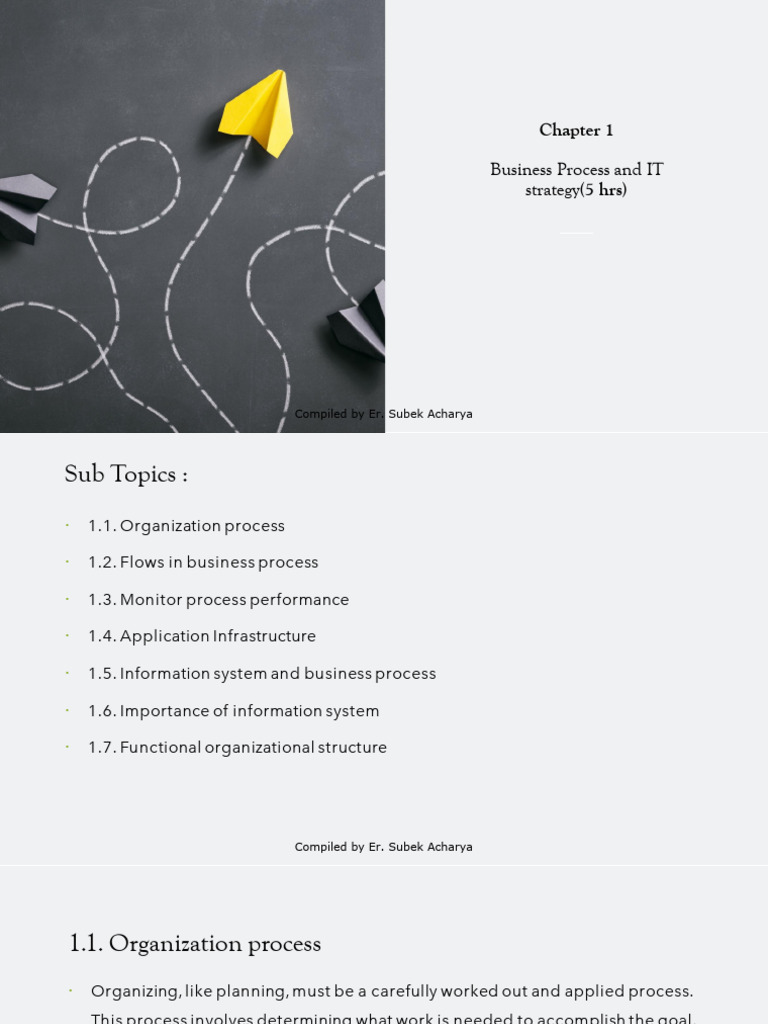 CH 1 Introduction To Business Process and Information System | PDF ...