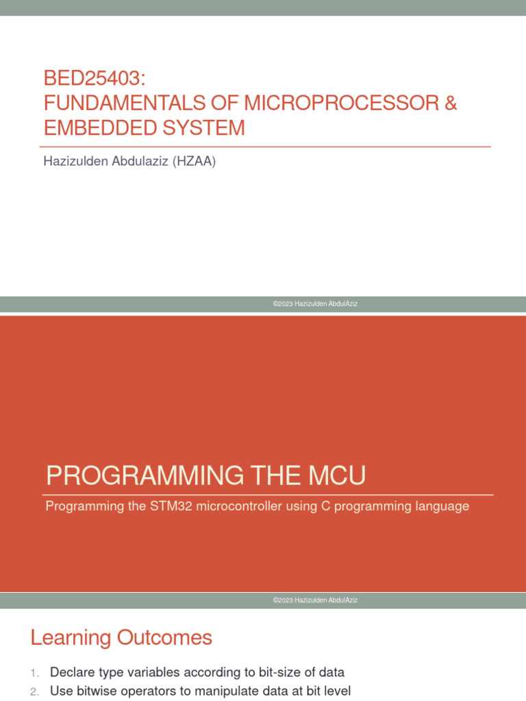 BED25403 Lecture4 | PDF