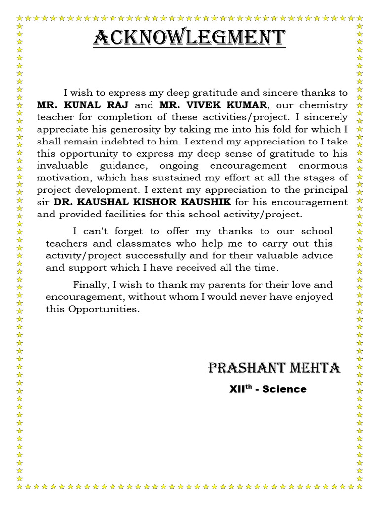 Acknowledgement 2 | PDF