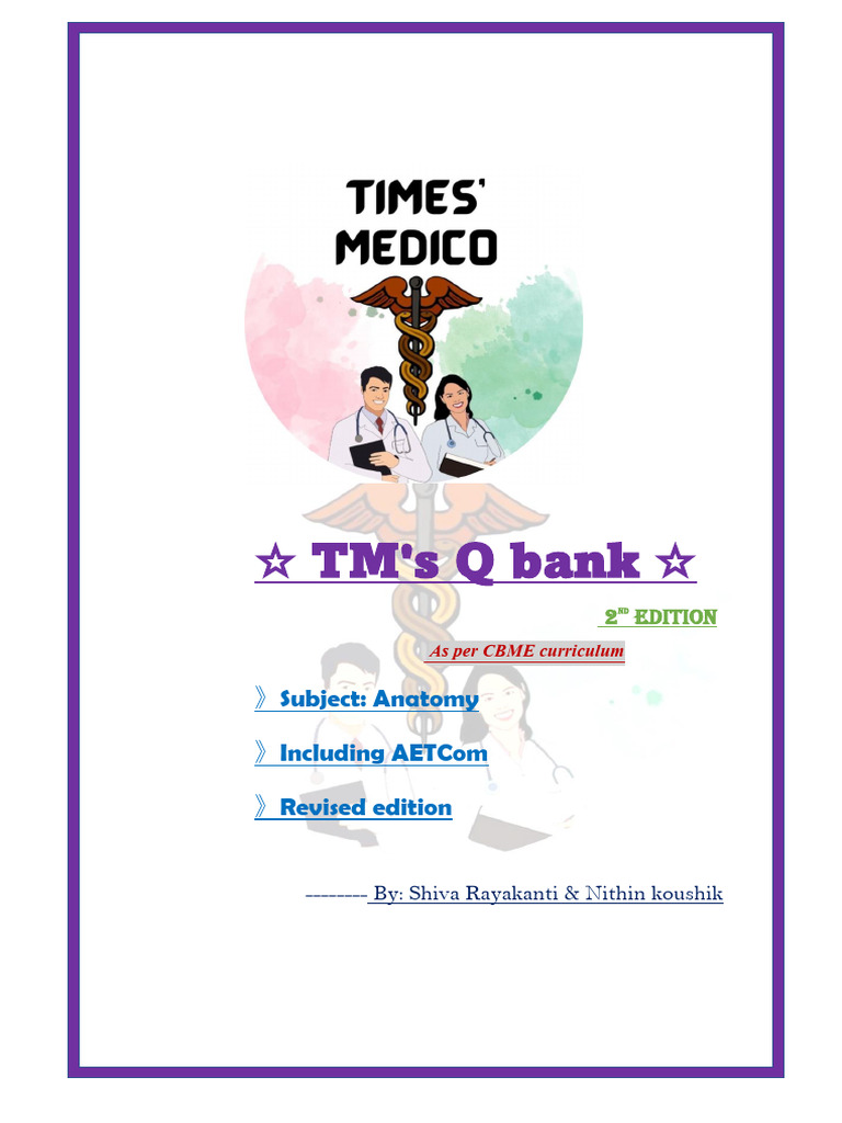 TM Anatomy Q Bank Overview | PDF | Science & Mathematics