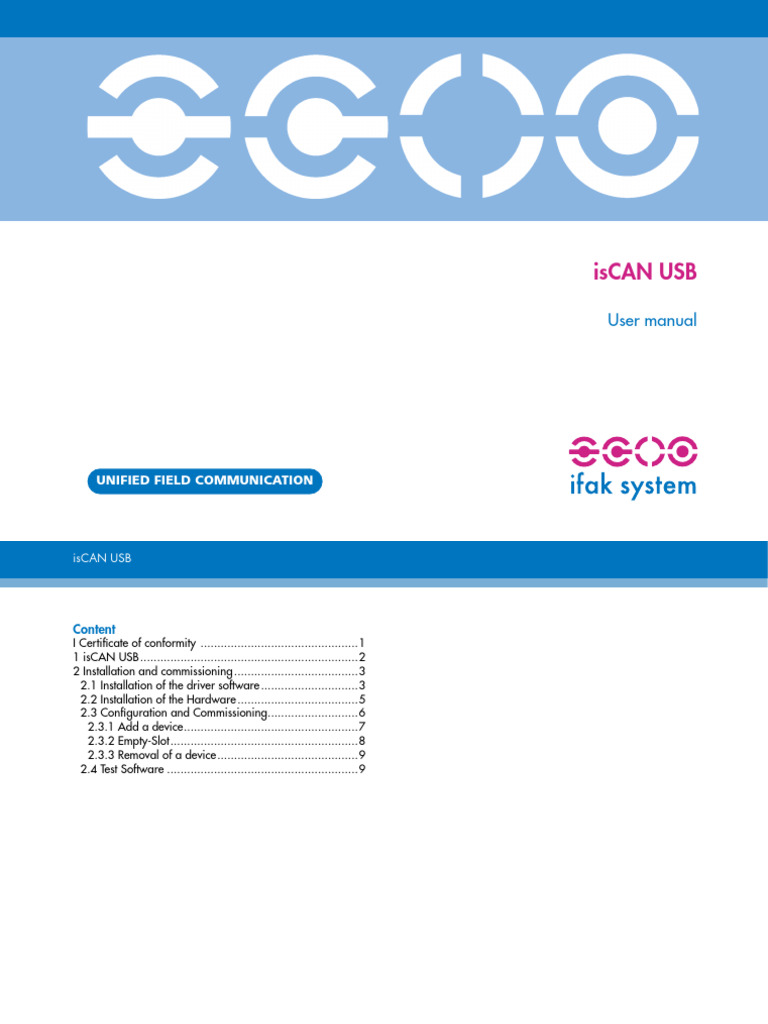 Manual isCAN USB | PDF