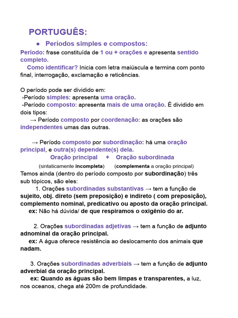 Períodos Simples e Compostos | PDF