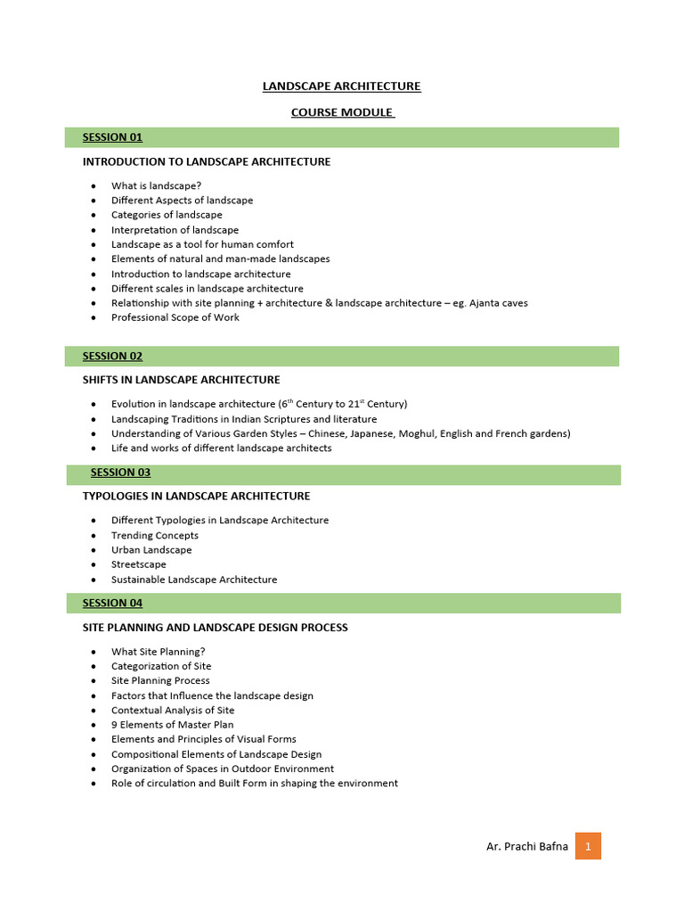 Landscape Course Module | PDF | Drainage Basin | Landscape