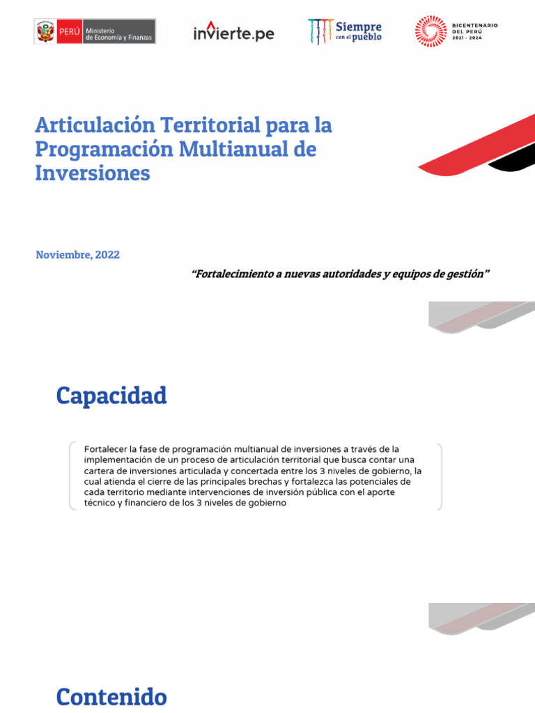 Capacitacion Articulacion Teritorial | PDF | Infraestructura | Economias